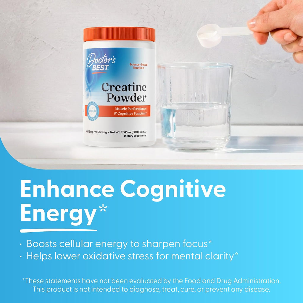 Doctor's Best creatine monohydrate for energy boost