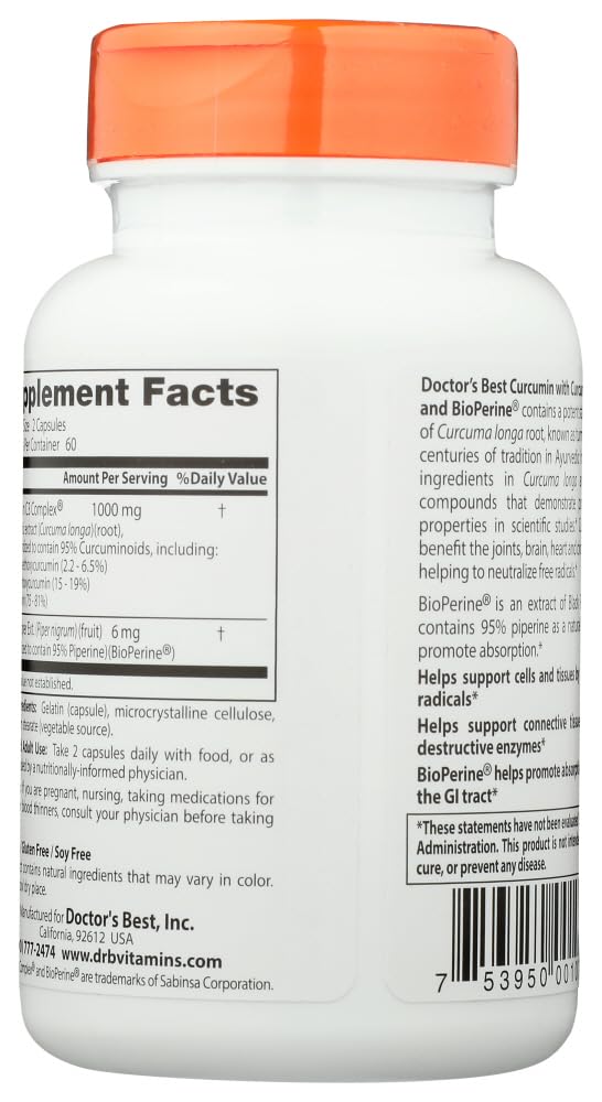 Doctor's Best curcumin capsules