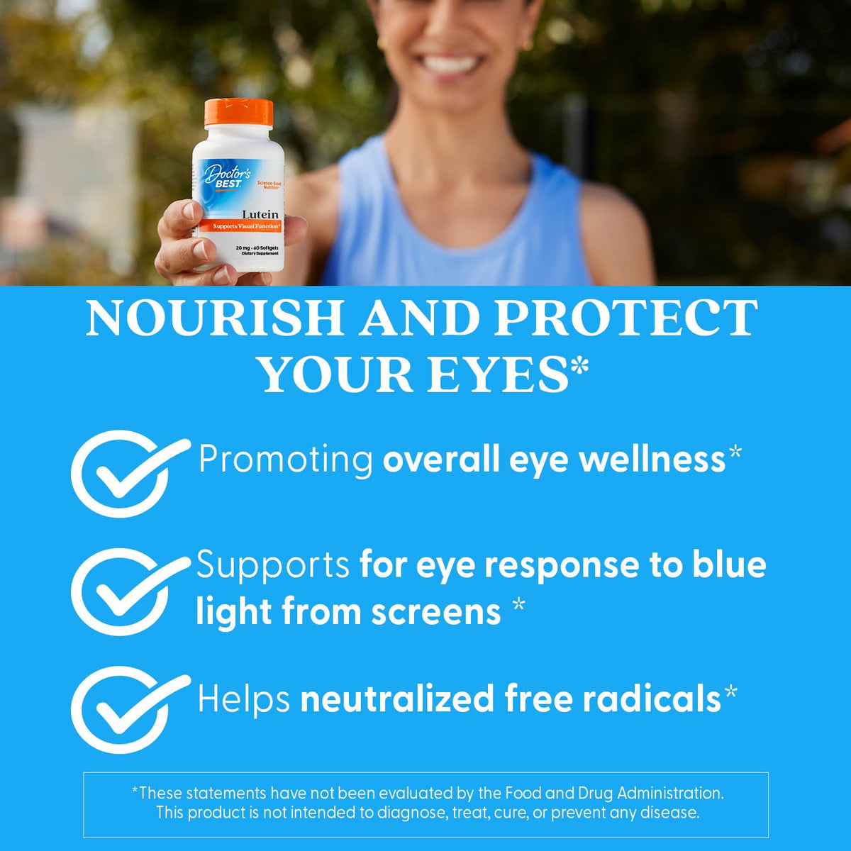 Doctor's Best Lutein 20 mg for daily wellness