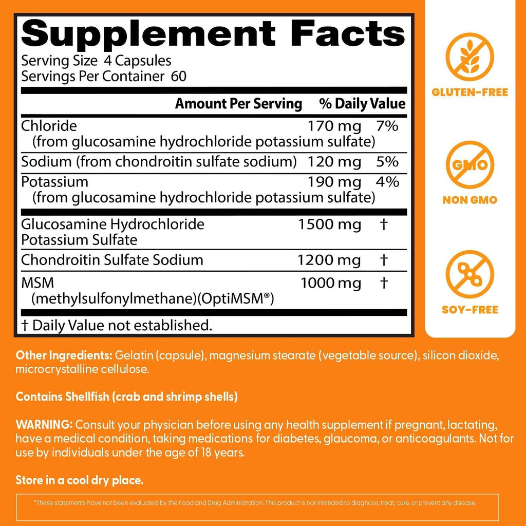 Doctor's Best MSM capsules for comfort