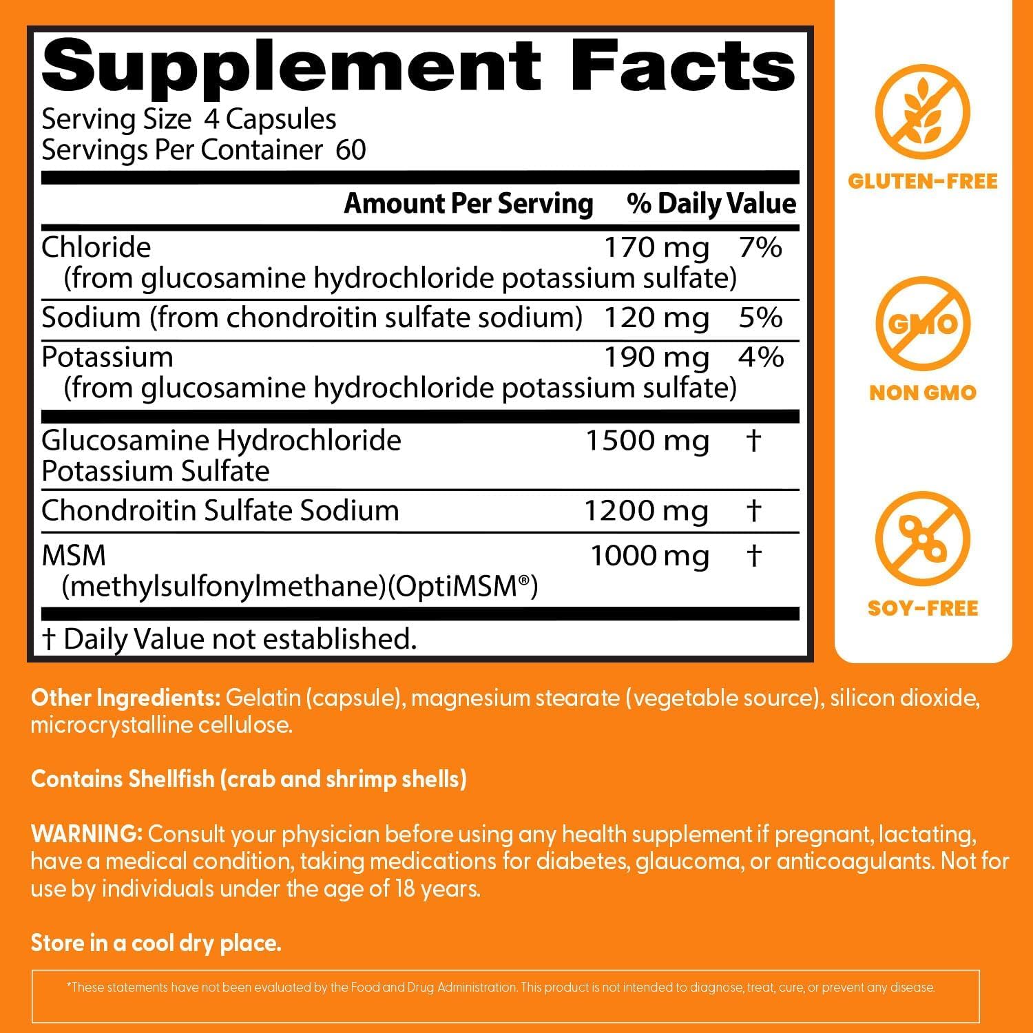 Doctor's Best MSM capsules for comfort