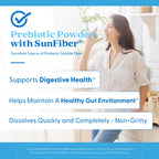 Doctor's Best prebiotic powder with Sunfiber benefits