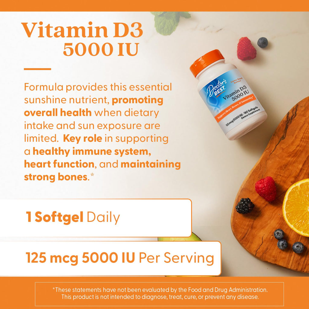 Doctor's Best vitamin D3 benefits
