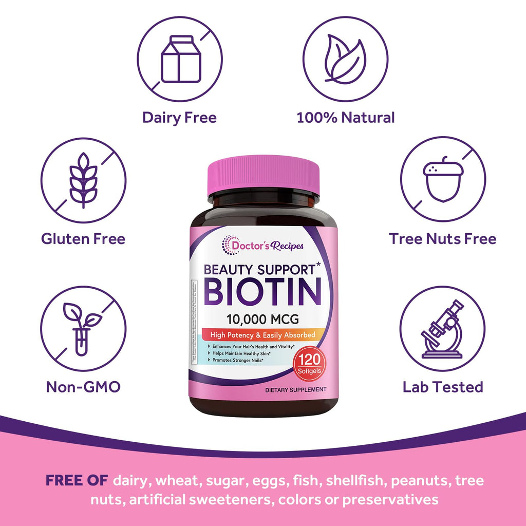 Doctor's Recipes biotin for overall wellness