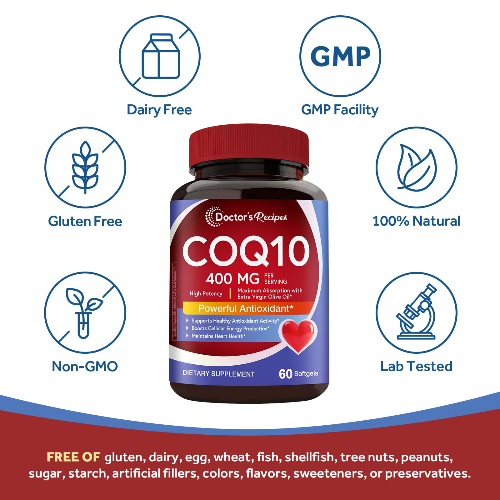 Doctor's Recipes CoQ10 for active lifestyle