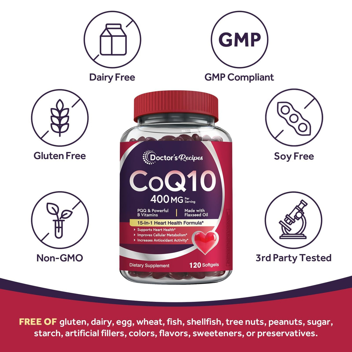 Doctor's Recipes CoQ10 for vitality