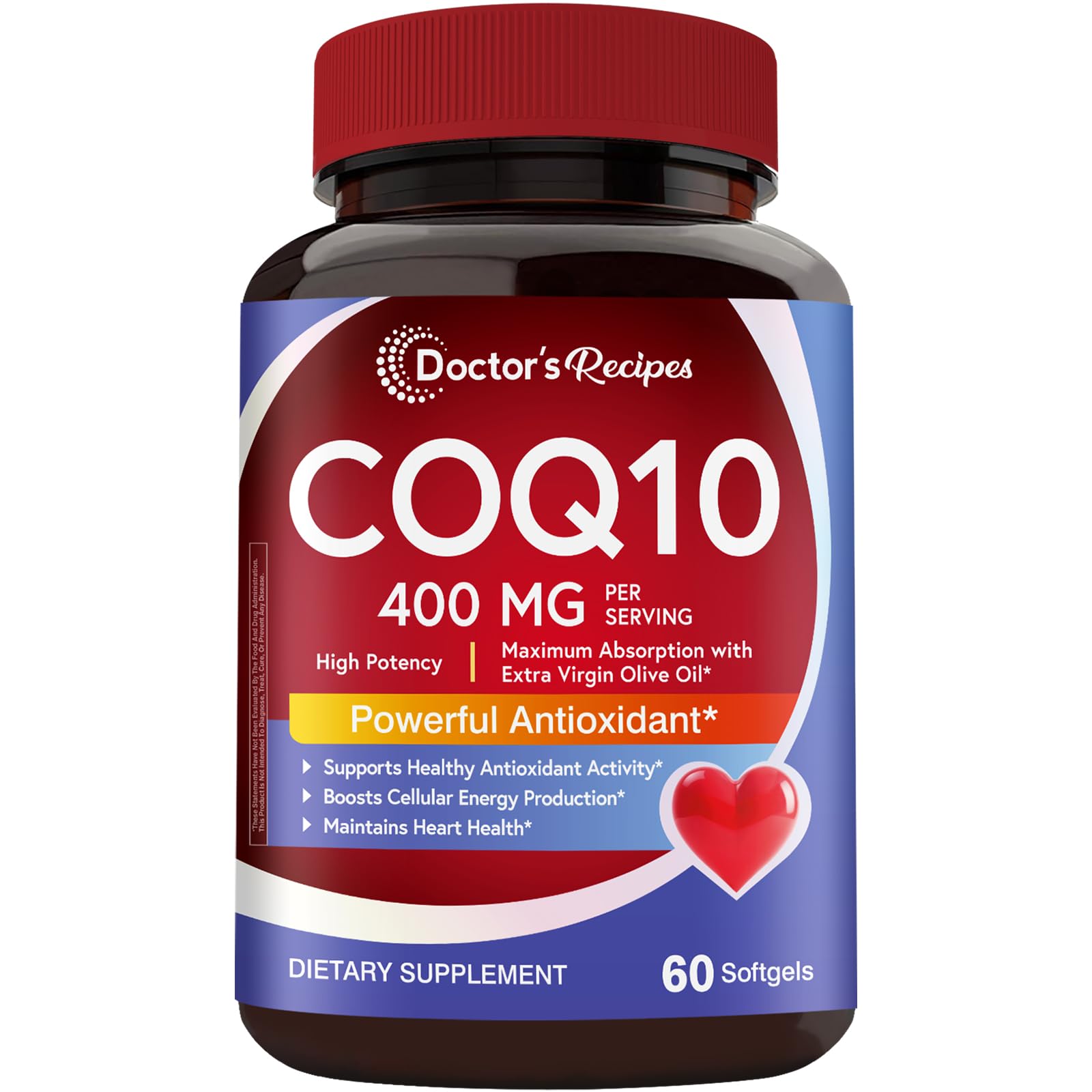 Doctor's Recipes CoQ10 softgels for energy