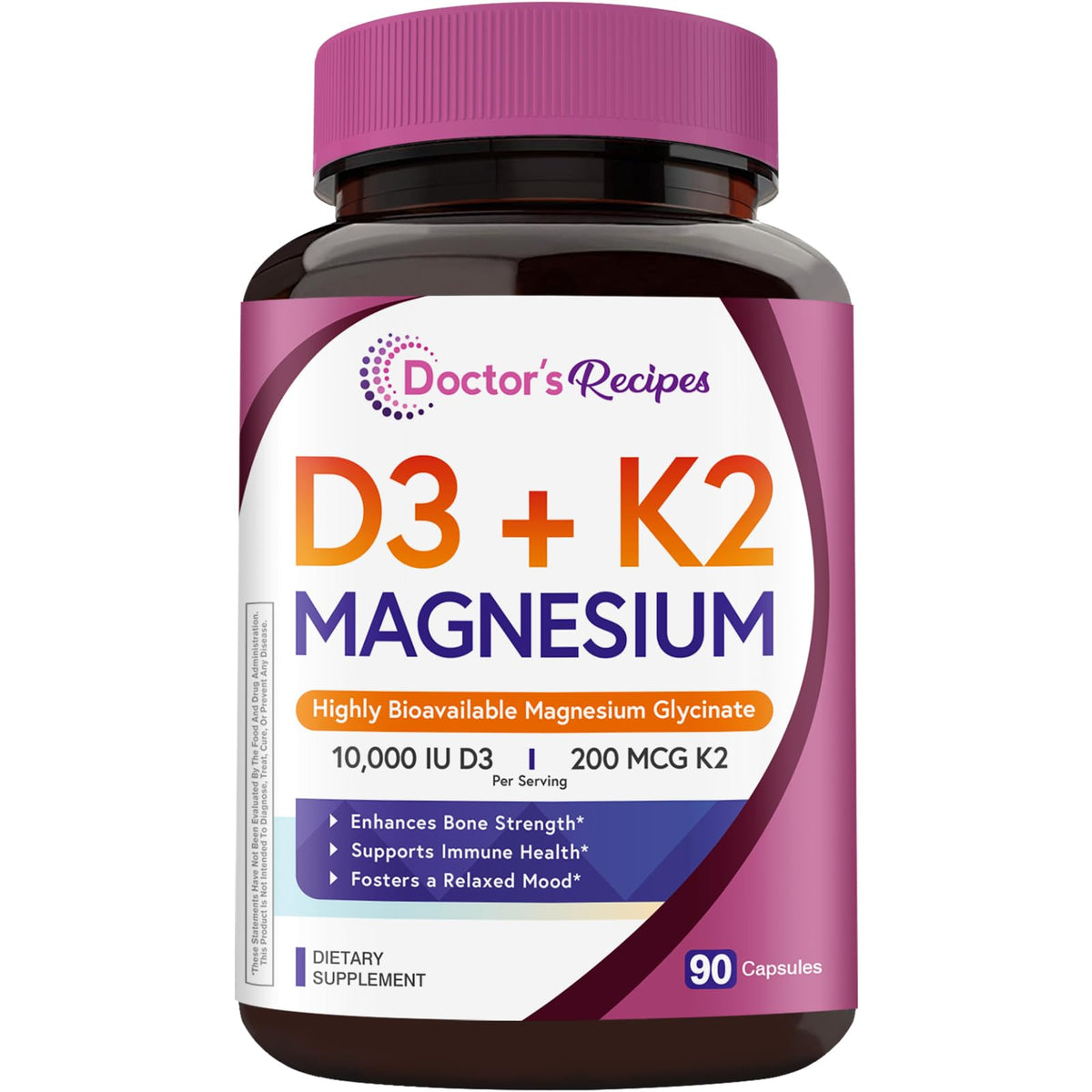 Doctor's Recipes D3 K2 magnesium benefits