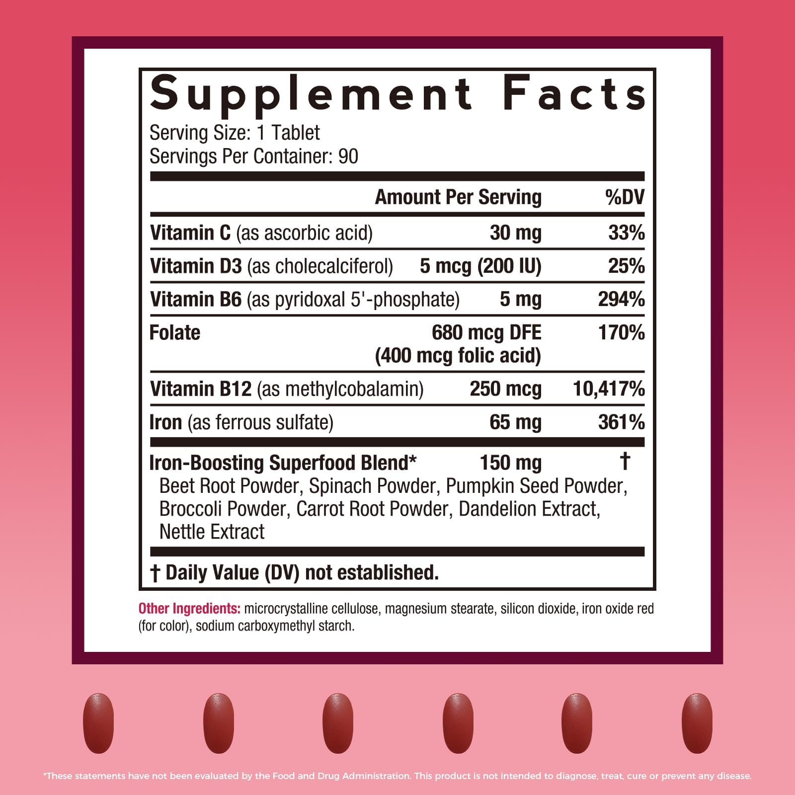 Doctor's Recipes iron bisglycinate tablets