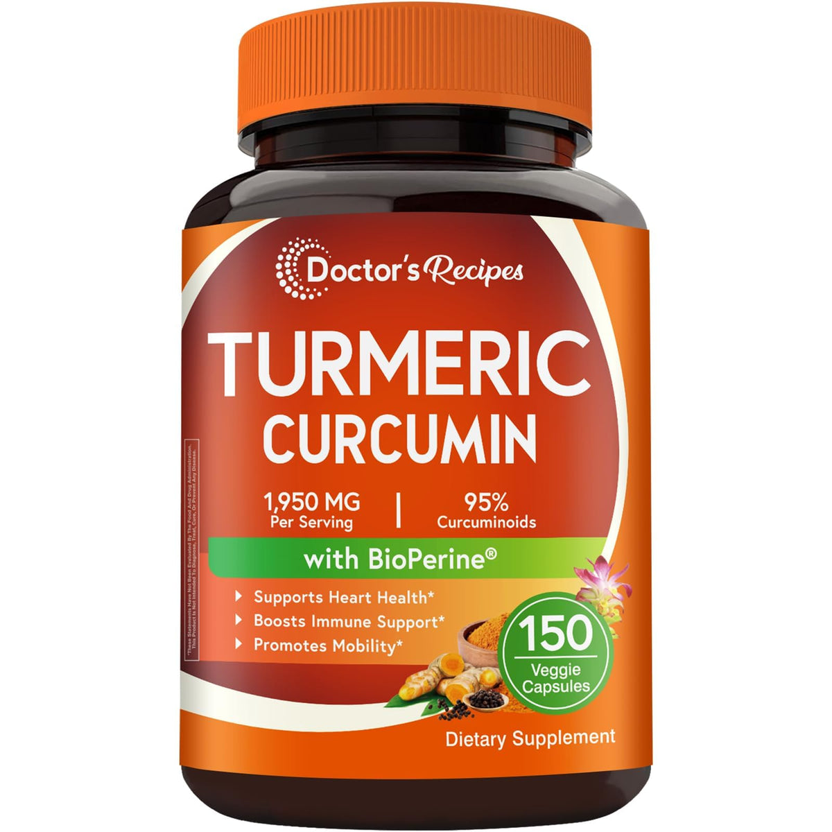 Doctor's Recipes turmeric curcumin capsules
