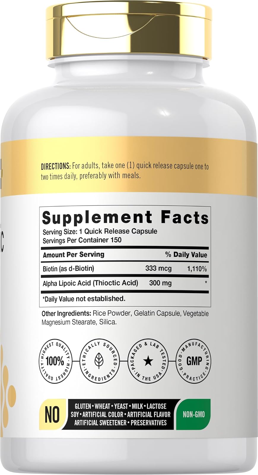 Doctor's Way alpha lipoic acid capsules