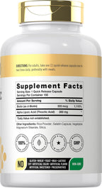 Doctor's Way alpha lipoic acid capsules