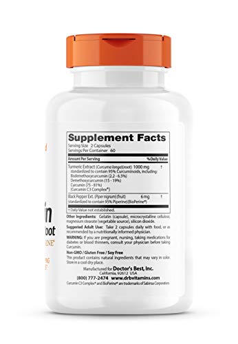 Doctors Best curcumin for joint health