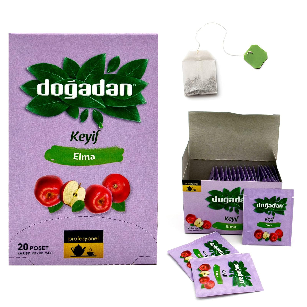 Dogadan apple herbal tea bags