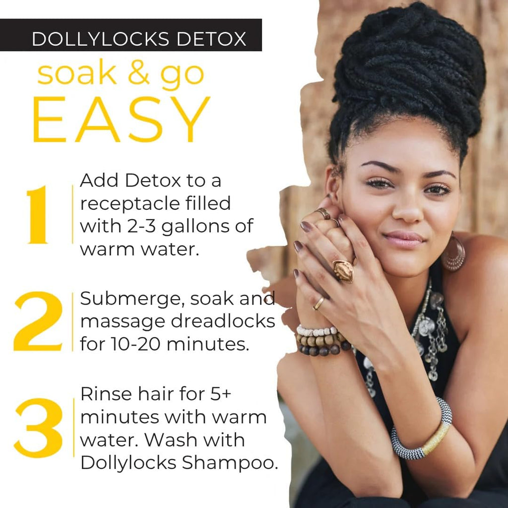 Dollylocks detox powder for vibrant hair