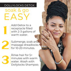 Dollylocks detox powder for vibrant hair