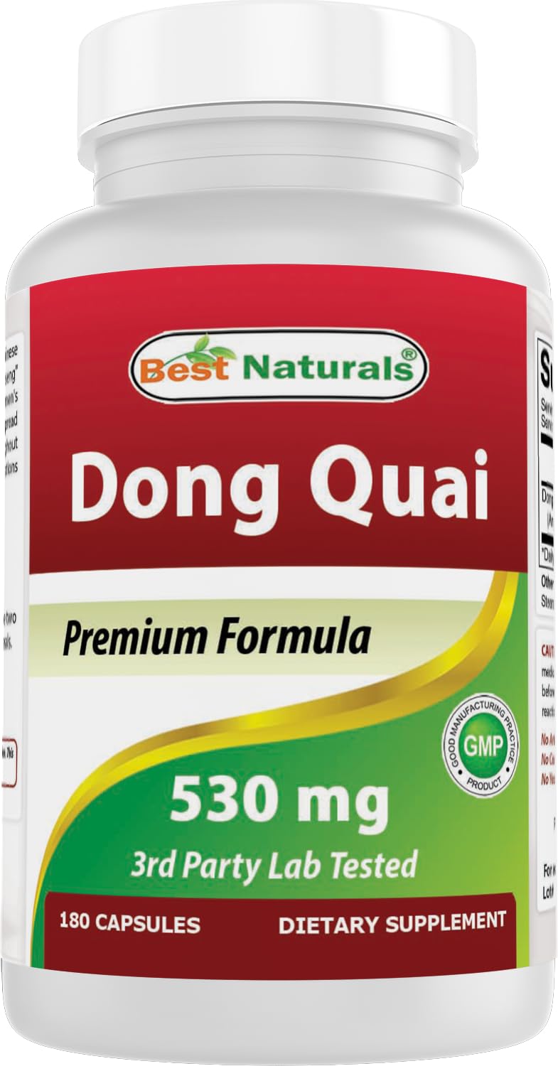 dong quai herbal supplement capsules
