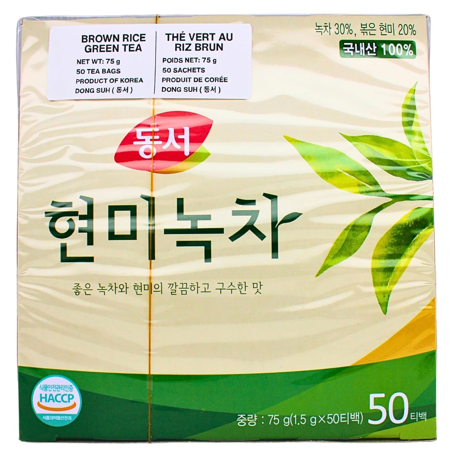 Dongsuh Food brown rice green tea bags