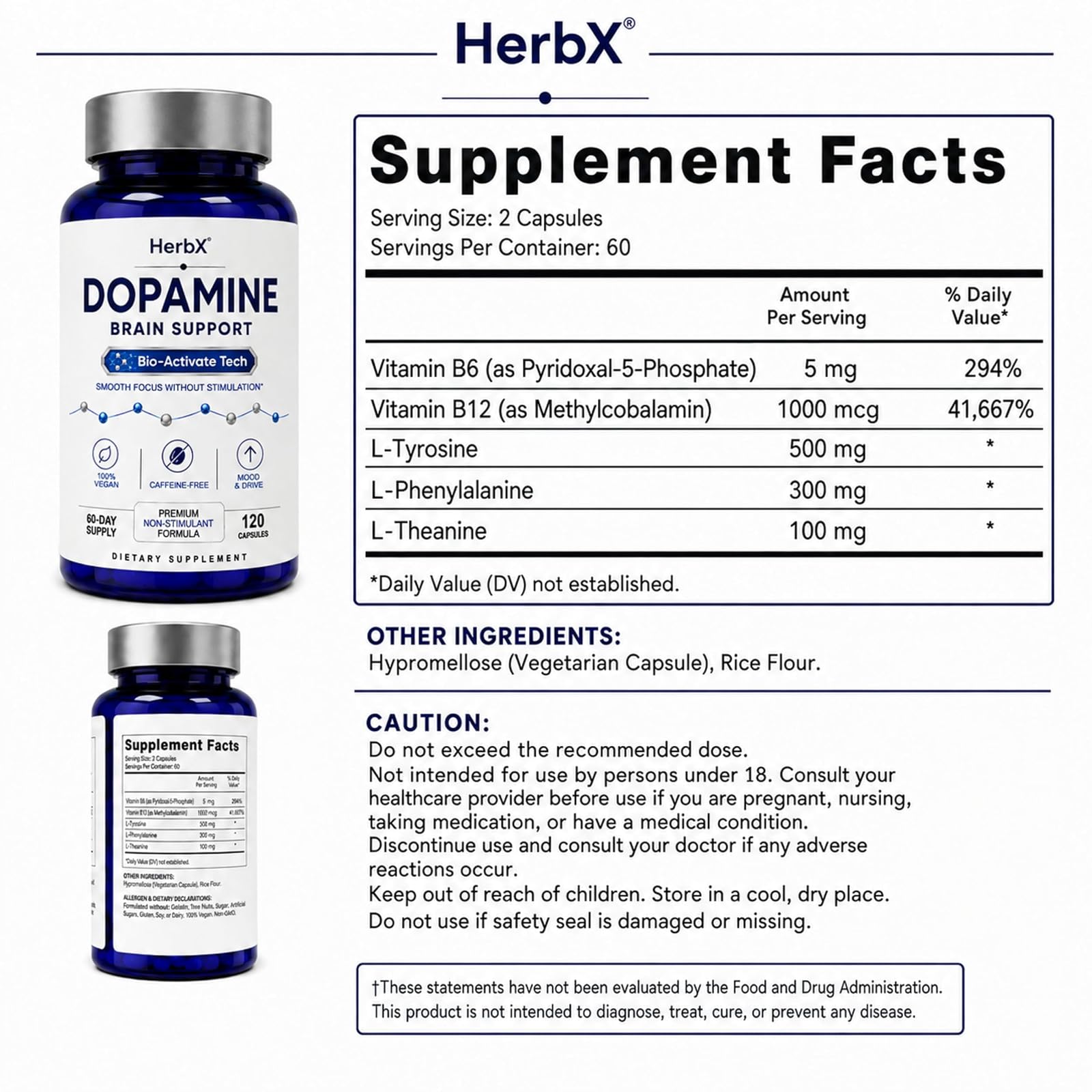Dopamine capsules for daily wellness