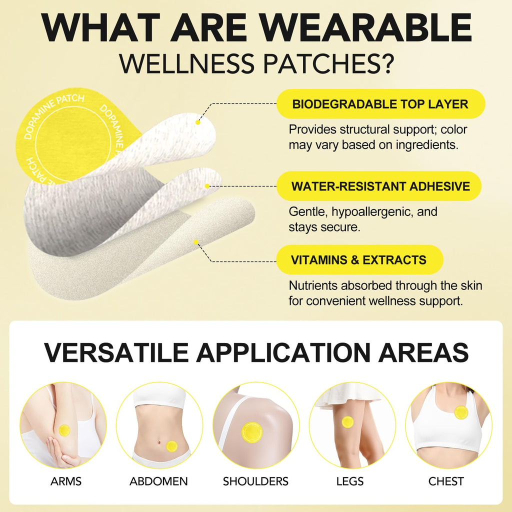 Dopamine patches for daily wellness