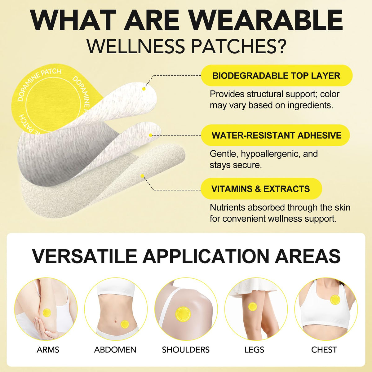 Dopamine patches for daily wellness