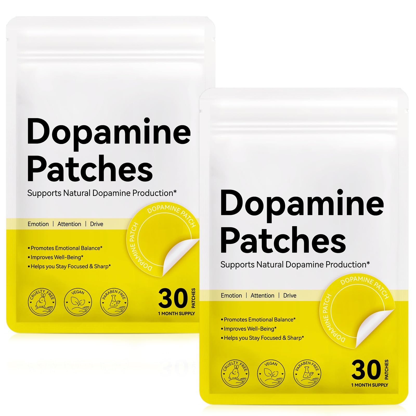 Dopamine patches for mood support