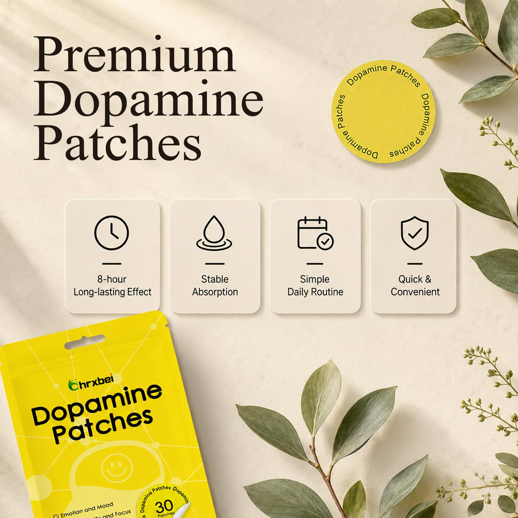 Dopamine patches for stress relief