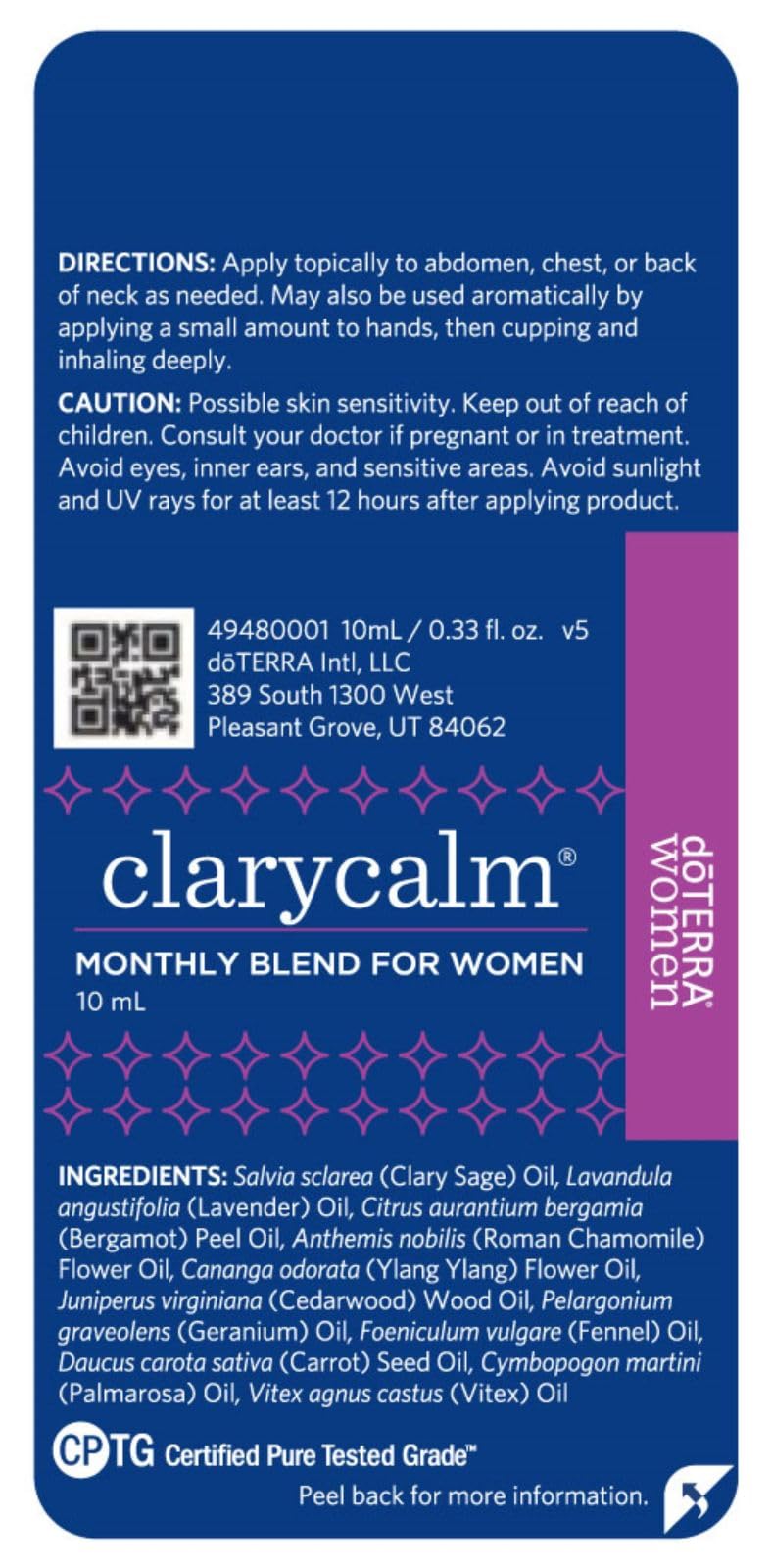 doTERRA Clary Calm blend for hormonal support