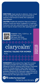 doTERRA Clary Calm essential oil for calming atmosphere