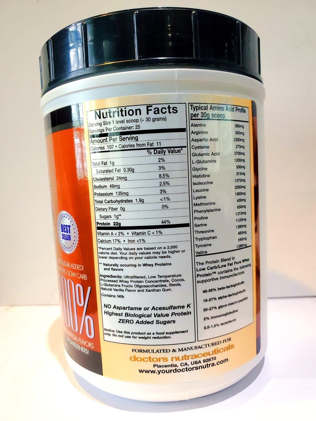 Double Dutch chocolate protein powder