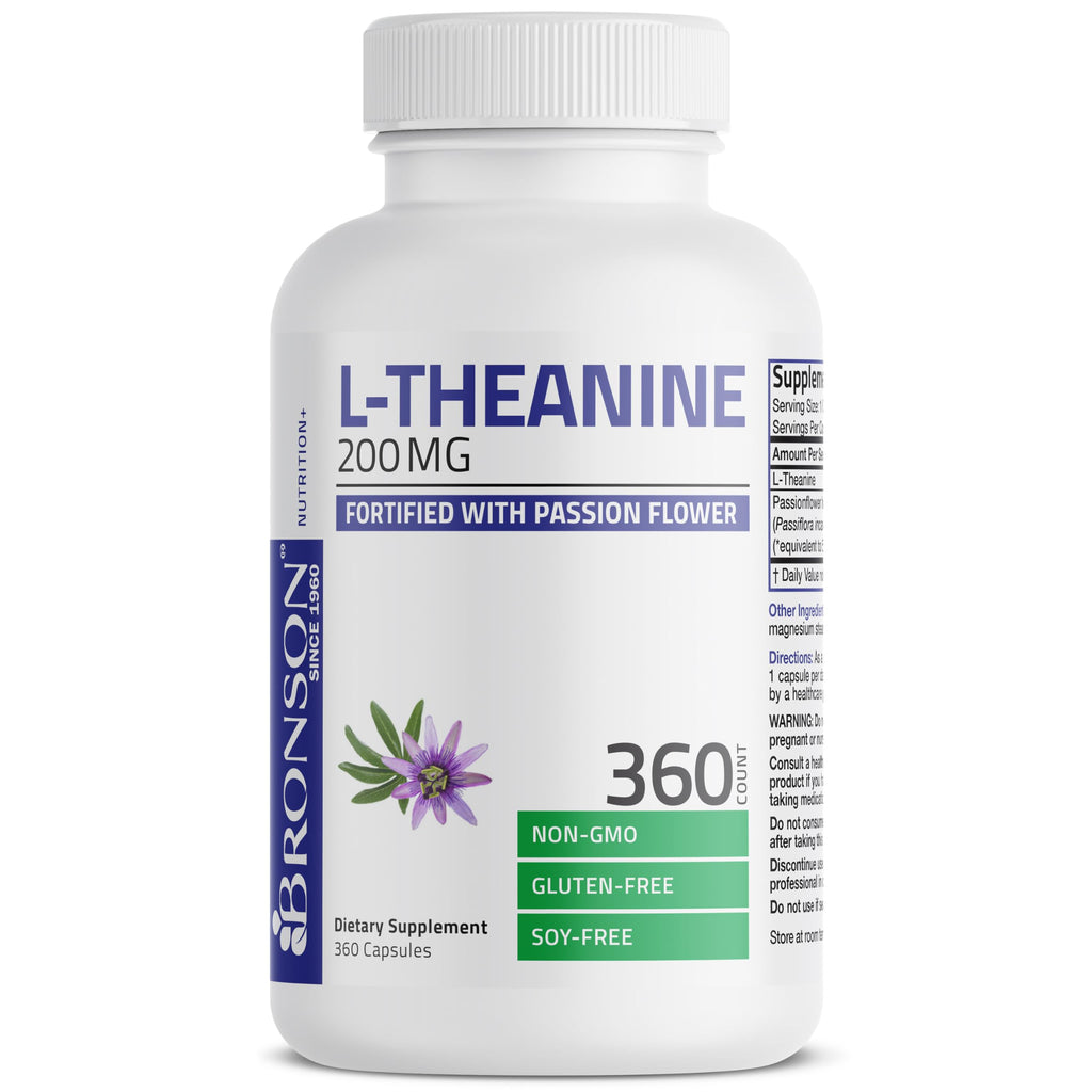 Double-strength L-Theanine capsules for relaxation