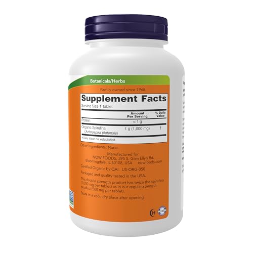double strength spirulina tablets for wellness