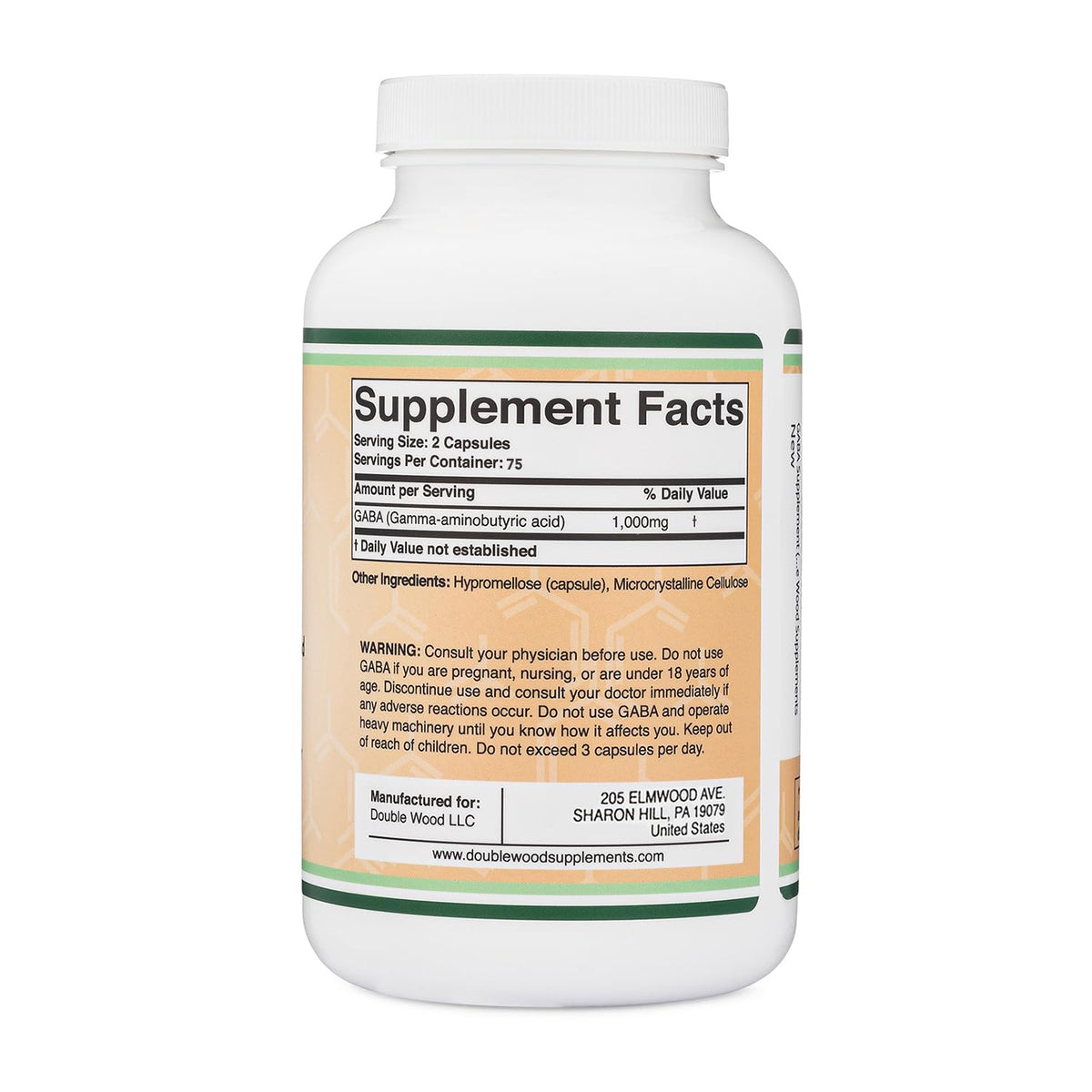 Double Wood GABA capsules benefits