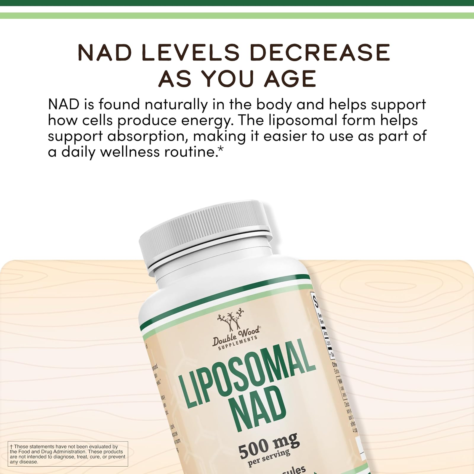Double Wood NAD+ for wellness