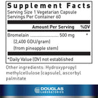Douglas Laboratories Bromelain capsules for digestion