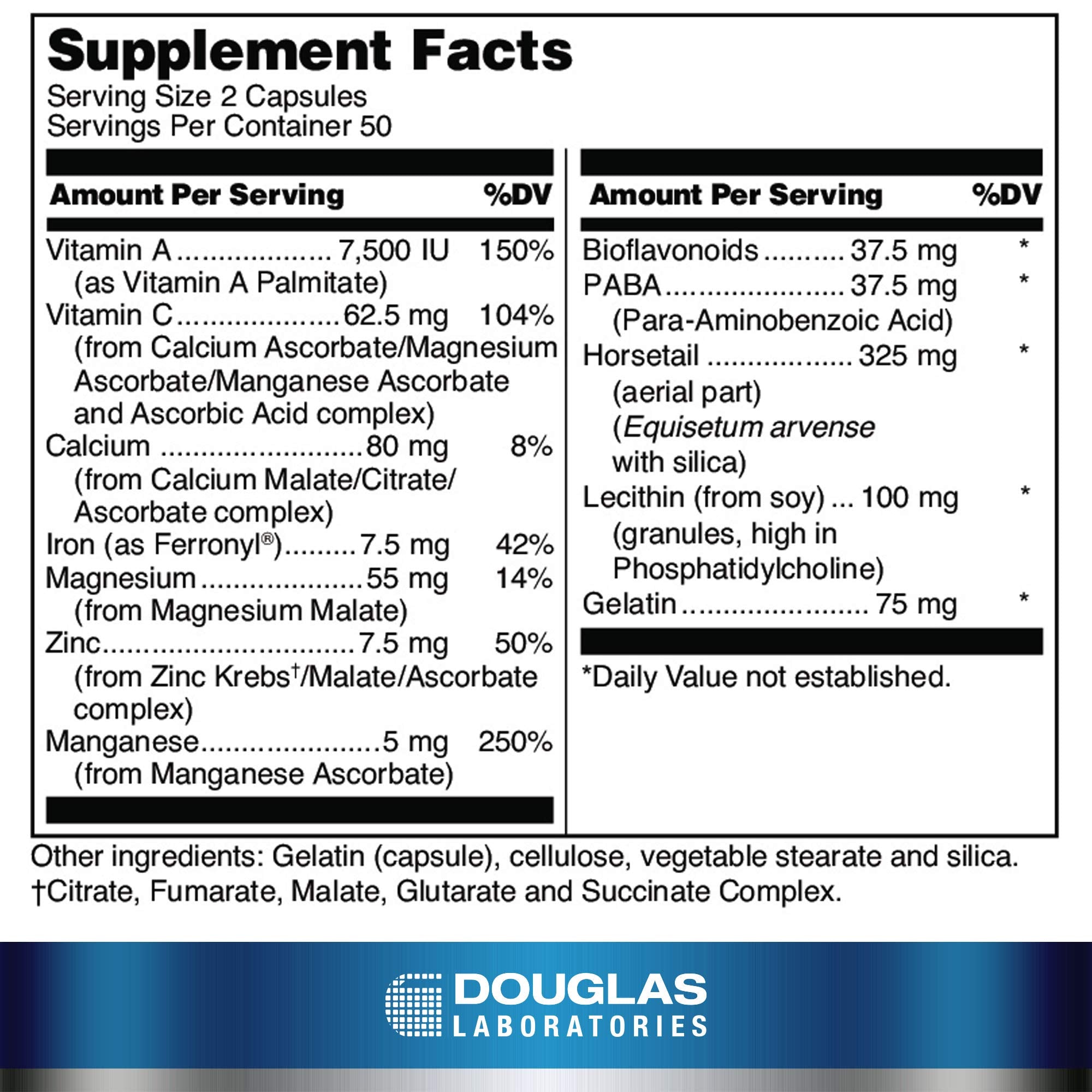 Douglas Laboratories hair skin nail formula
