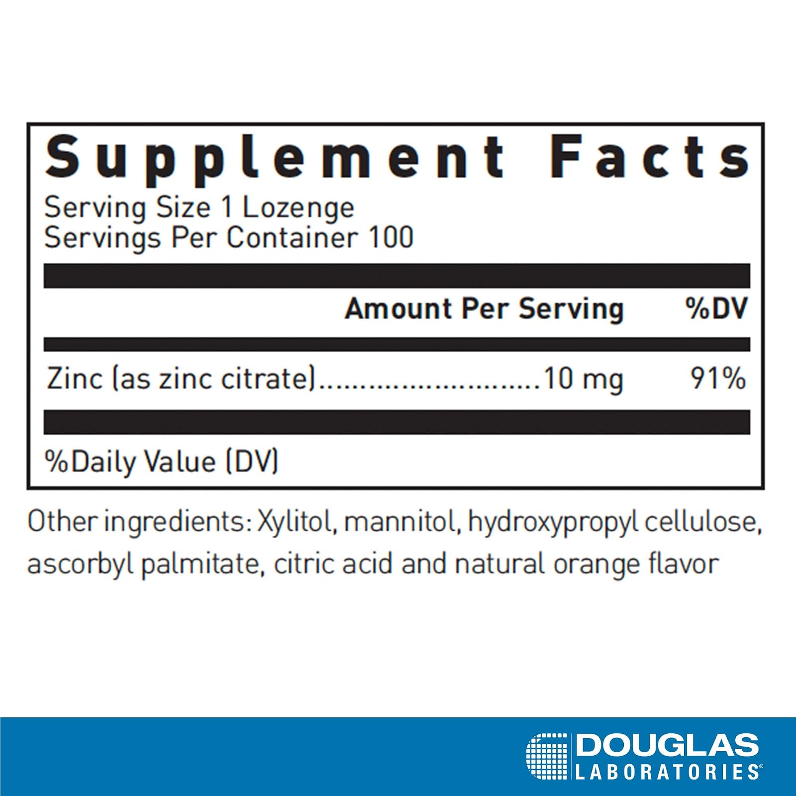 Douglas Laboratories zinc supplements