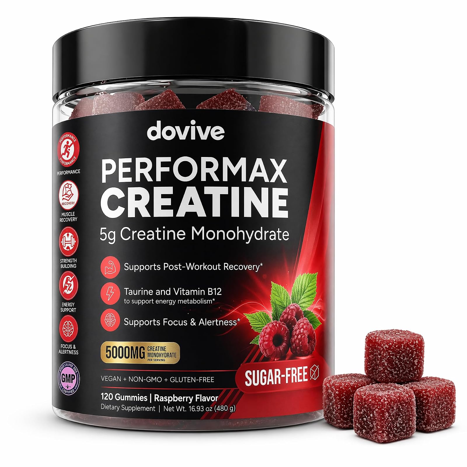 DOVIVE creatine gummies for energy