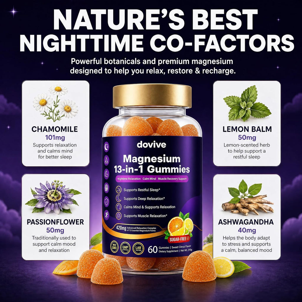 DOVIVE magnesium gummies for better digestion