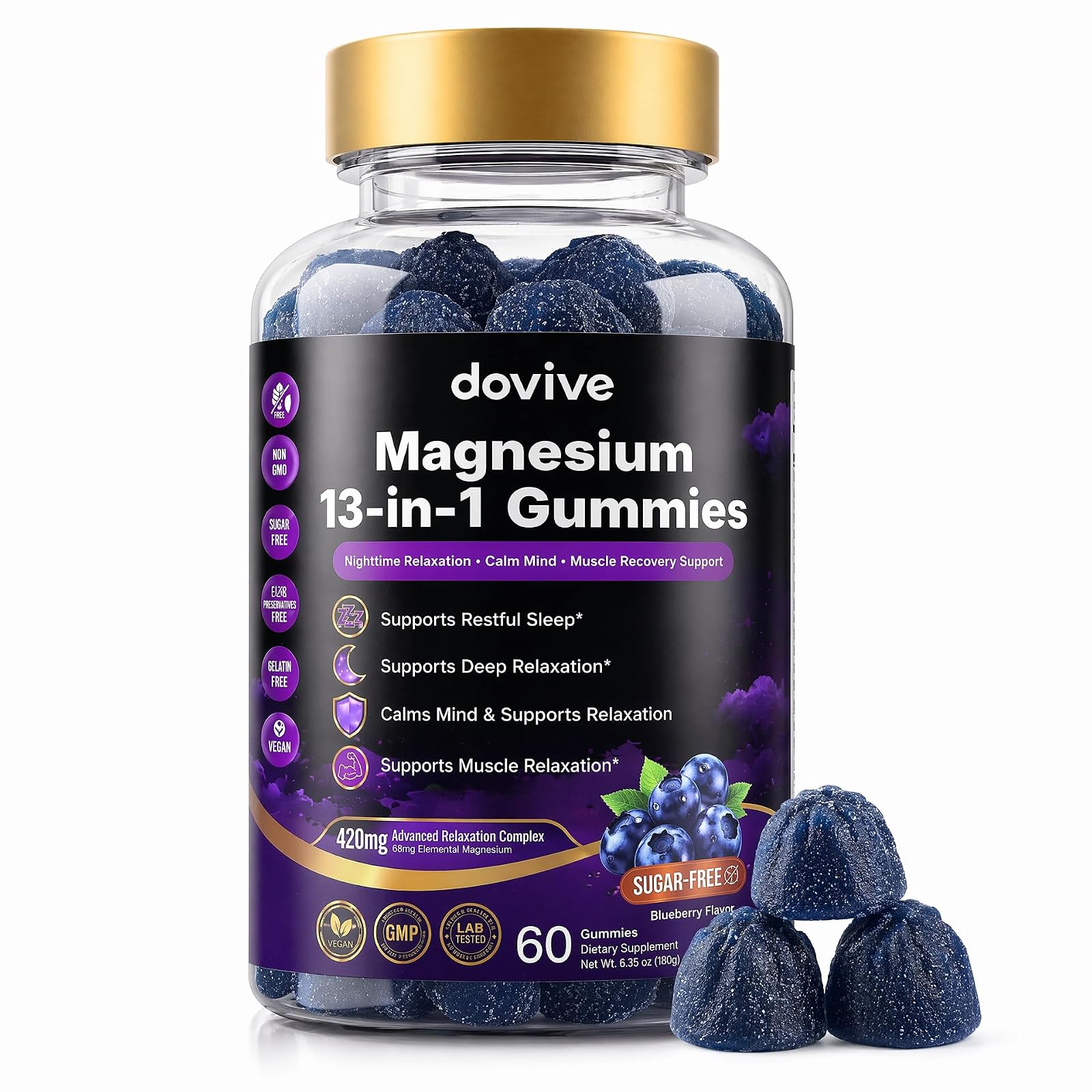 DOVIVE magnesium gummies for relaxation