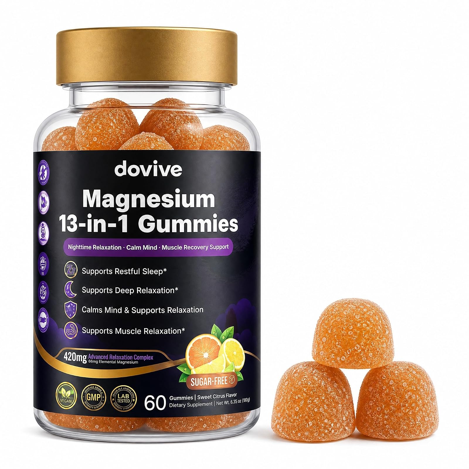 DOVIVE magnesium gummies for relaxation