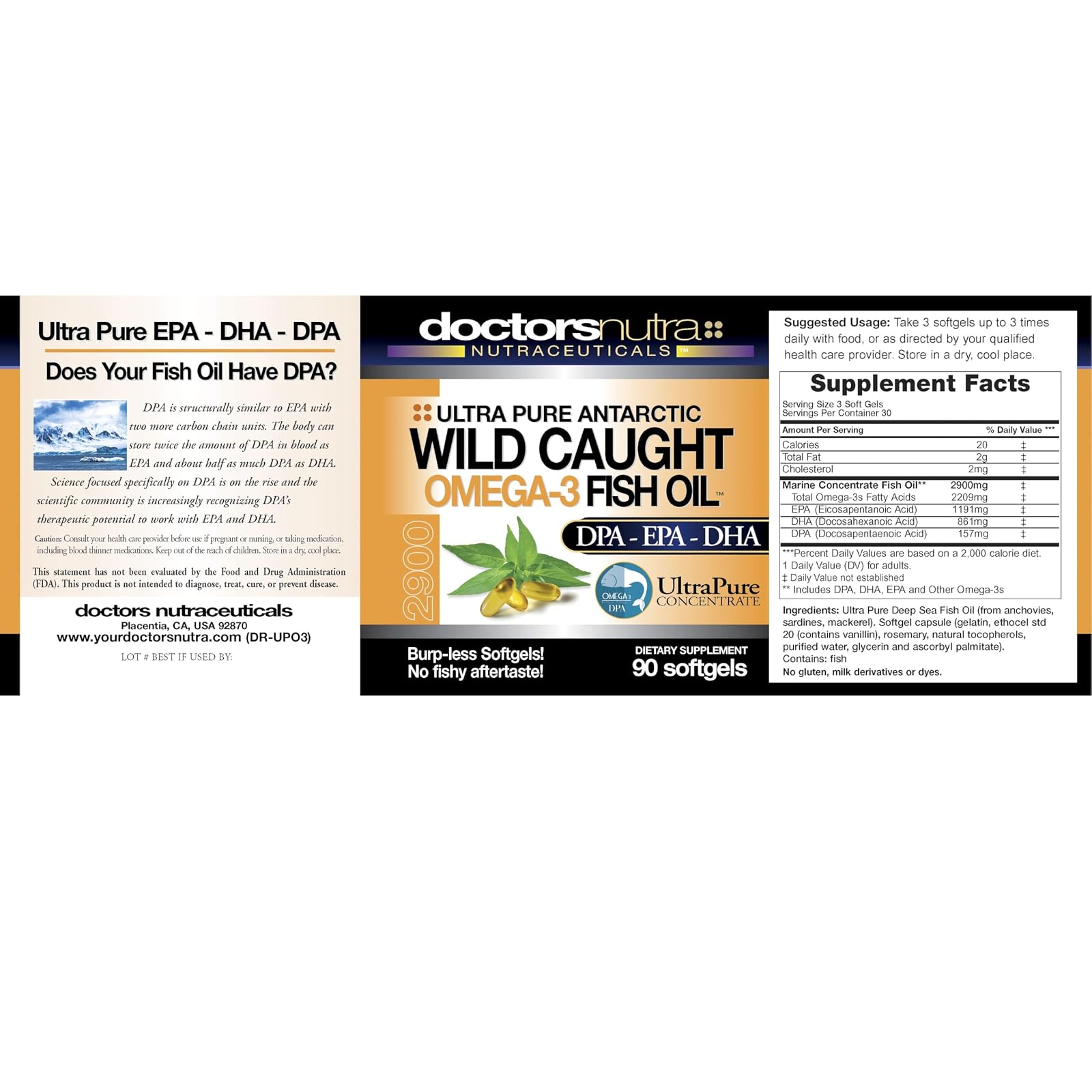 DPA EPA DHA omega 3 source