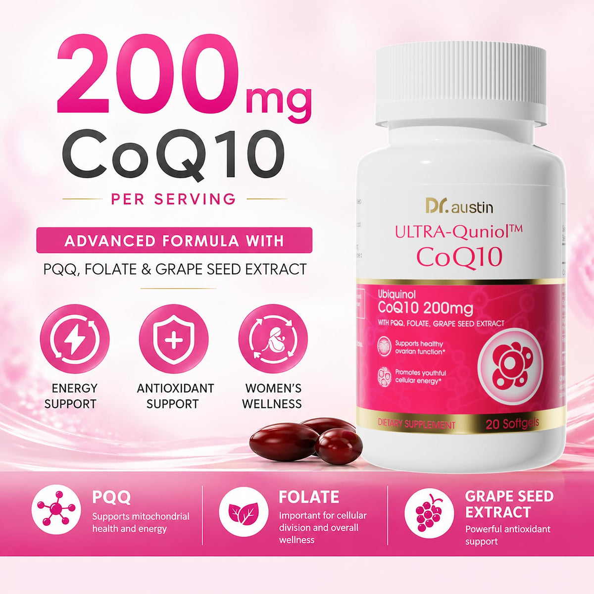 Dr. Austin CoQ10 antioxidant support