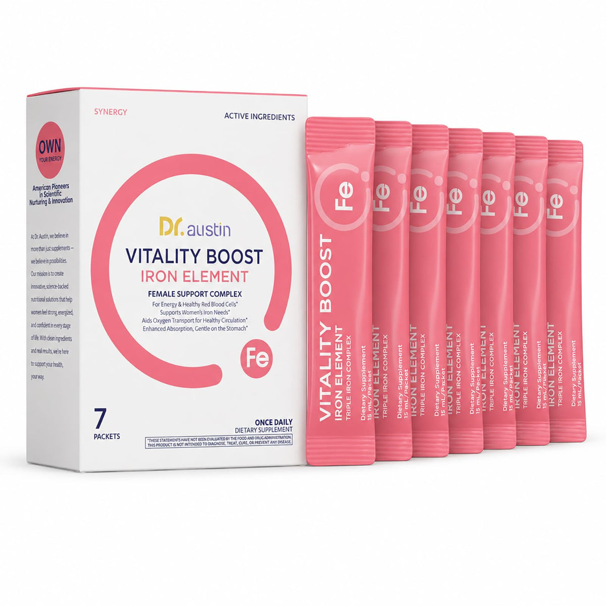 Dr. Austin iron supplement packets