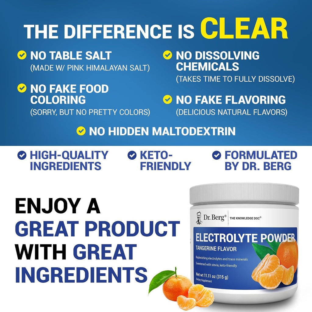Dr. Berg electrolytes for balanced minerals