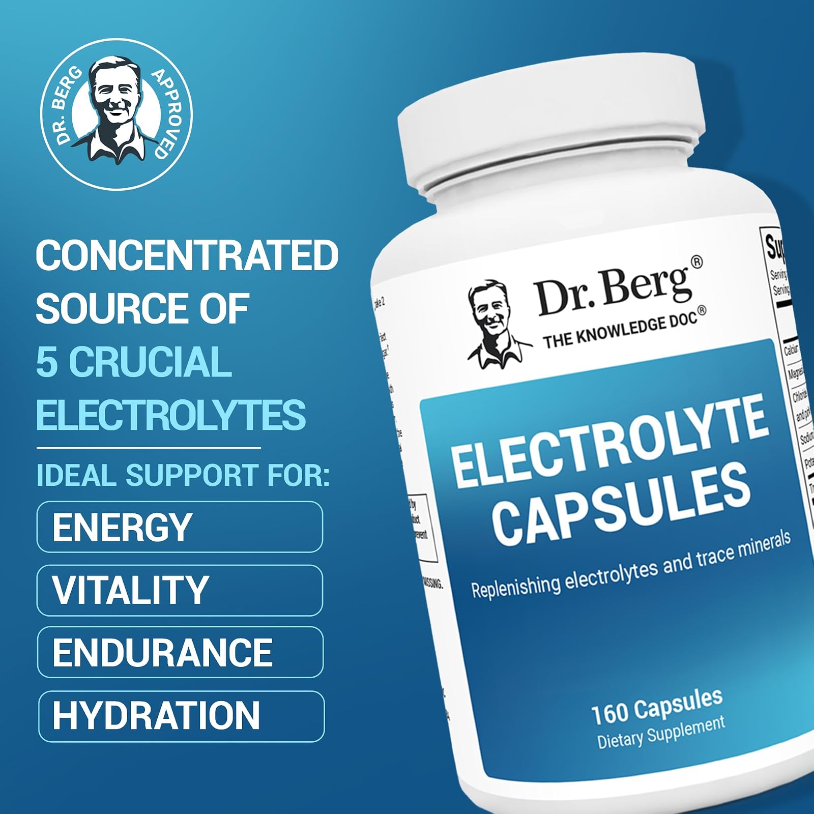 Dr. Berg electrolytes support muscle function