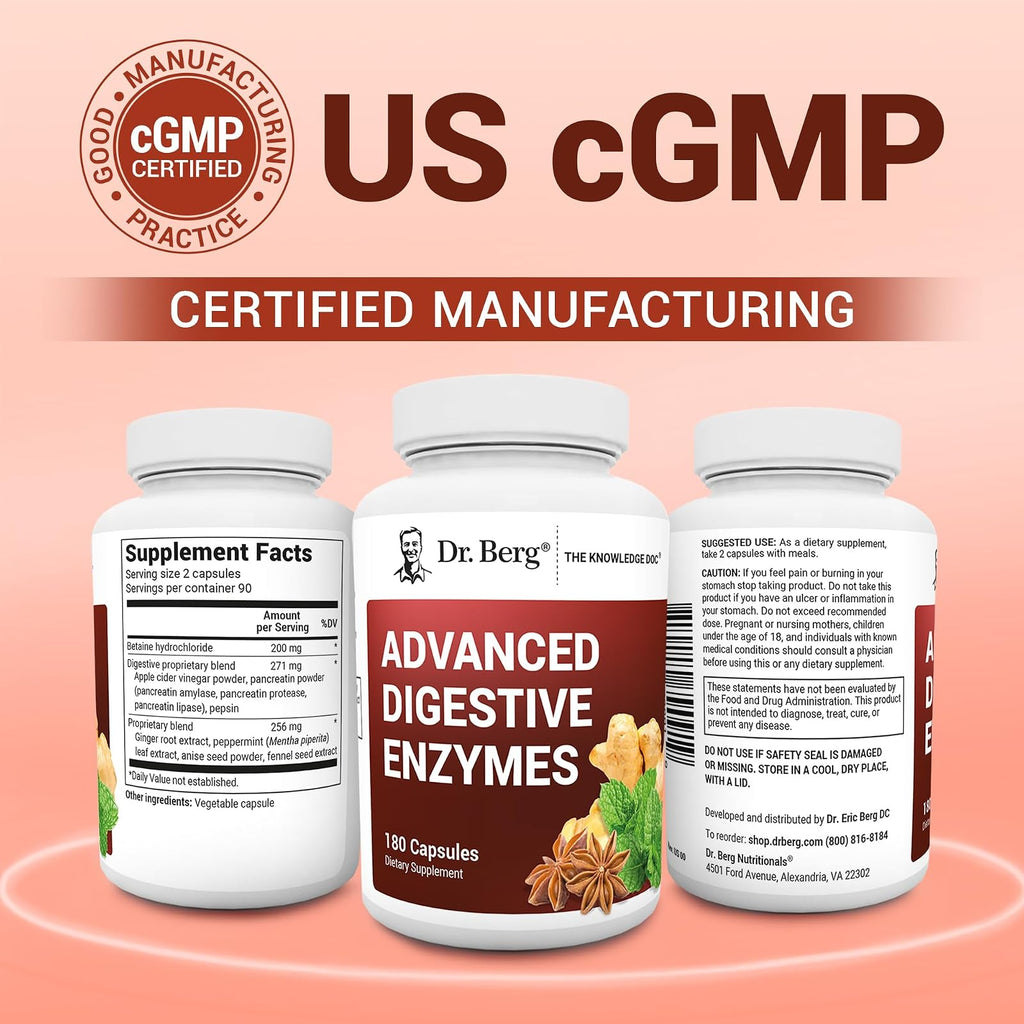Dr. Berg enzymes for improved digestion