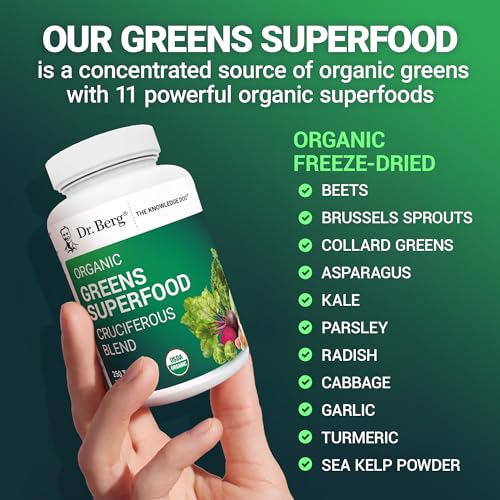 Dr. Berg's Greens energy-boosting formula