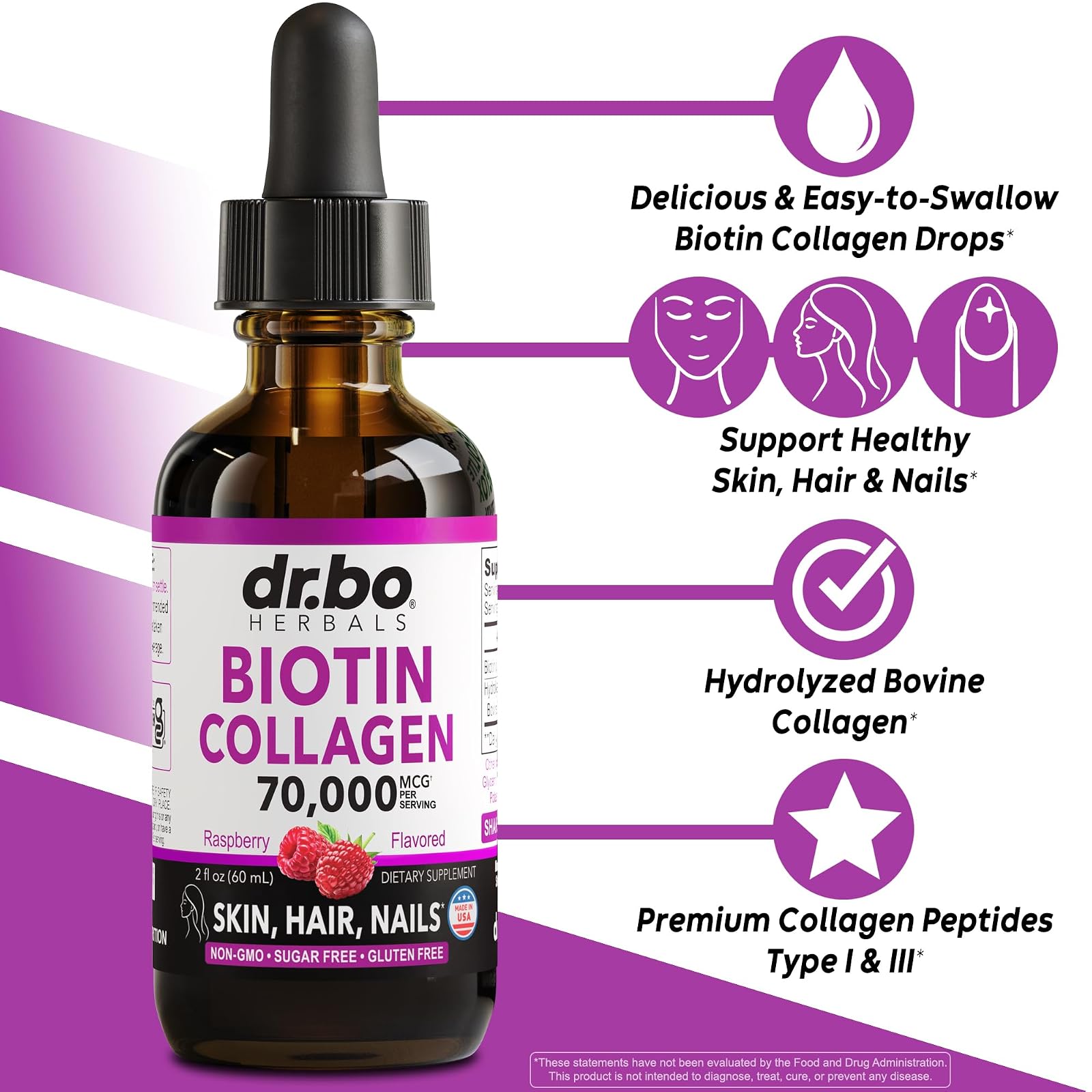 DR. BO biotin supplement benefits
