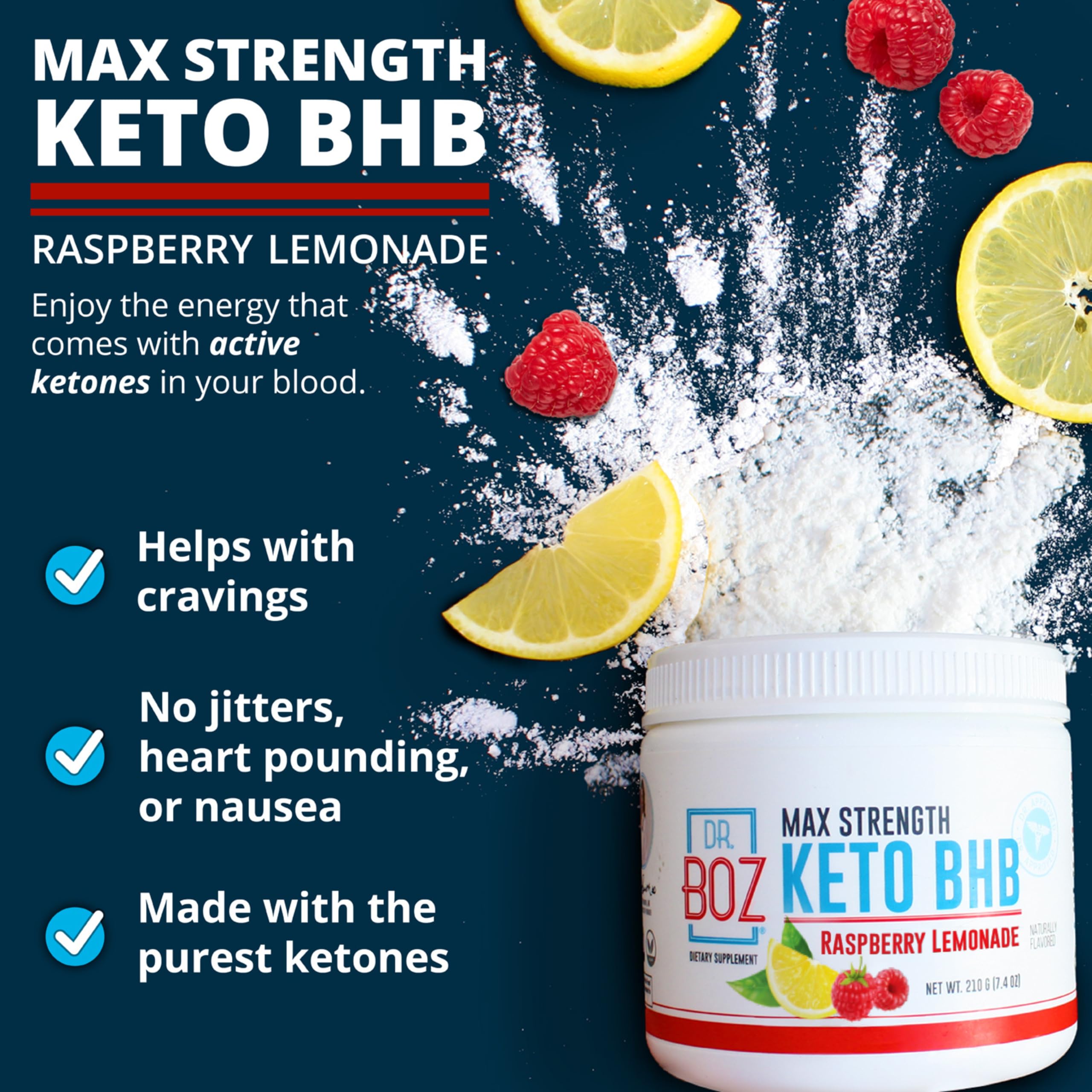 Dr. Boz Keto raspberry lemonade flavour